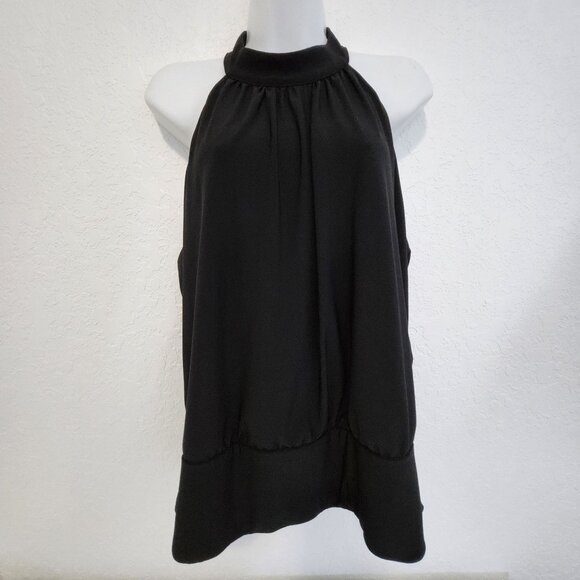 Boston Proper | Tops | Boston Proper Halter Top Large Black Liquid Knit ...